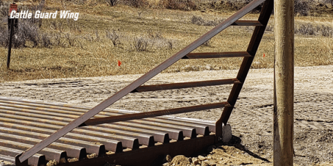 Steel Cattle Guards - Above Ground & Precast Concrete Options