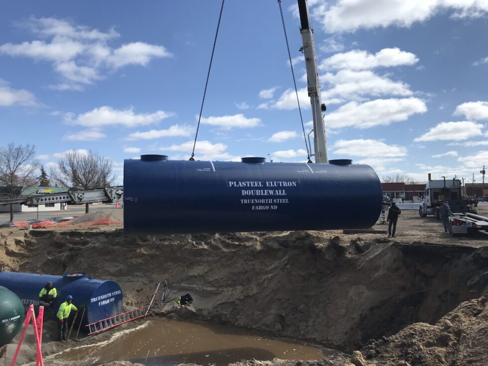 R&R Petroleum Underground Tank Install - TrueNorth Steel