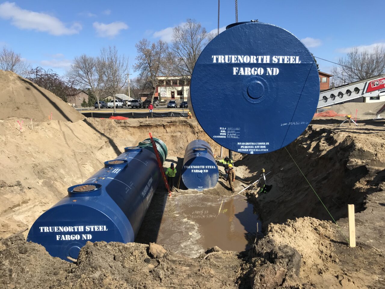 R&R Petroleum Underground Tank Install - True North Steel